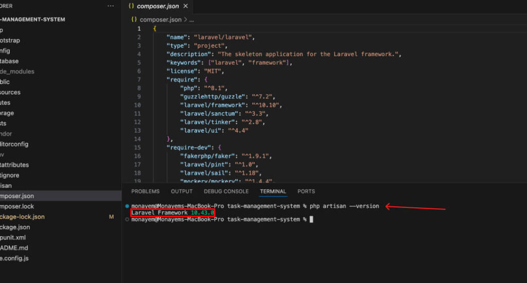 How to Check Laravel Version